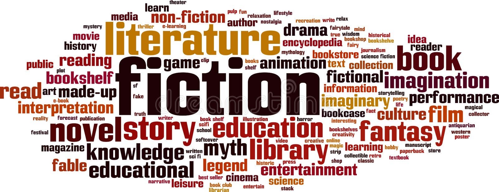 Fantasy word cloud stock vector. Illustration of illusion - 277649368