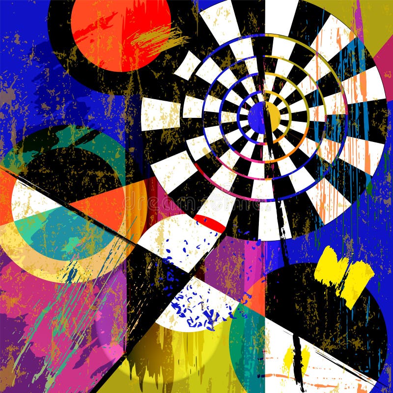 Fictional Artwork Modern Art Style Stock Vector - Illustration of ...