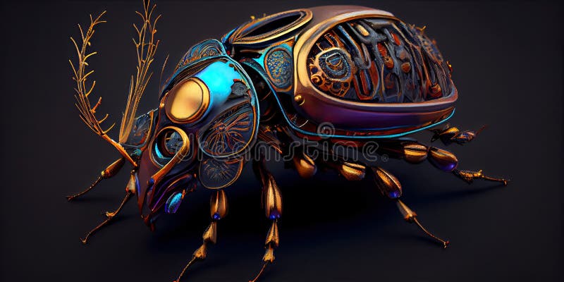 Fictional Insect. Illustration Stock Illustration - Illustration of ...