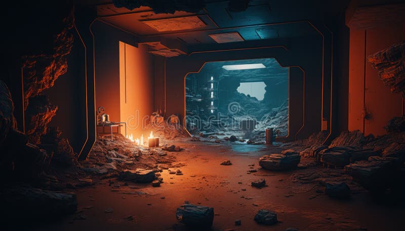 Fictional Mars Base, Generative AI Stock Illustration - Illustration of ...