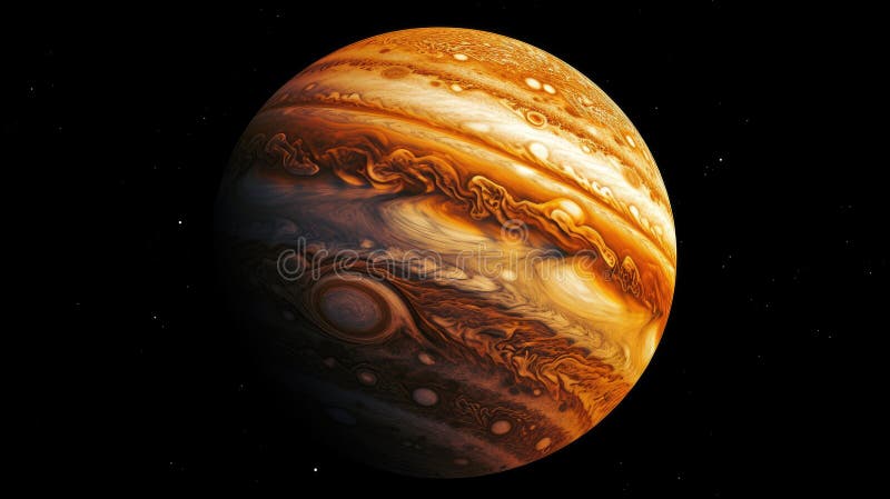 Fictional Planet Jupiter in Space AI Generated Stock Image - Image of ...