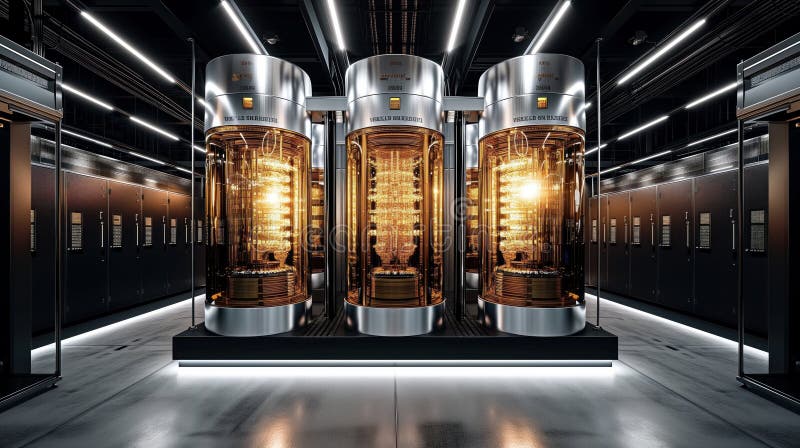Fictional Quantum Computer in the Room Stock Photo - Image of tool ...