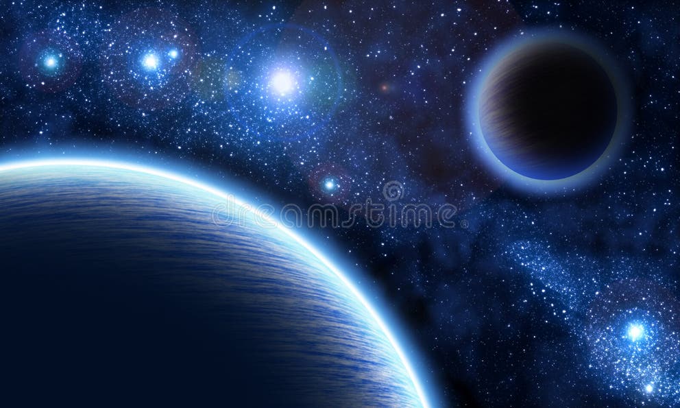 Fictional space stock illustration. Illustration of stars - 29896636