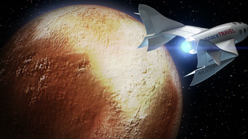 Fictional Spaceplane on Orbit of Pluto Stock Video - Video of bright ...