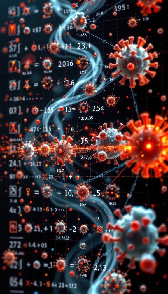 Fictional Viral Mutation Sequence Displayed As Evolving Digital ...