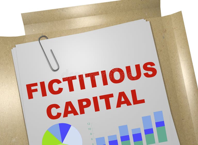Fictitious Capital concept stock illustration. Illustration of exchange ...