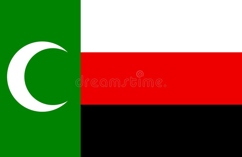 Fictitious Flag of Meskhetian Turks Stock Illustration - Illustration ...