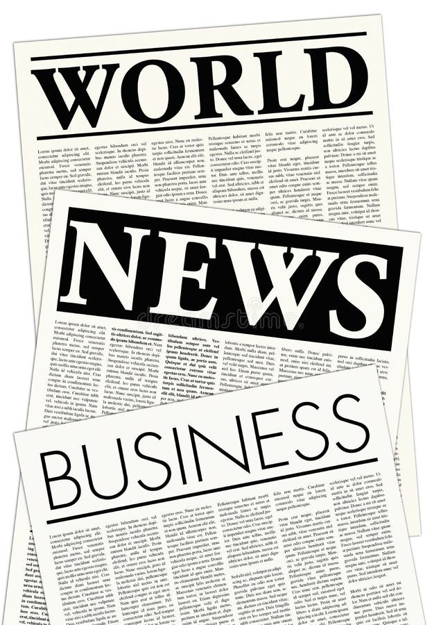 Newspapers business stock vector. Illustration of stand - 1232170