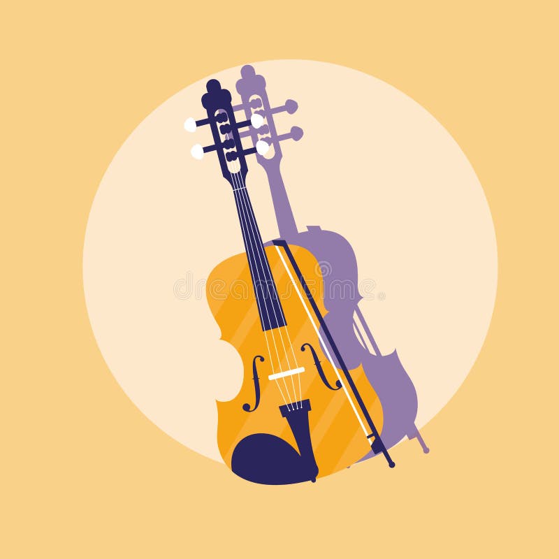 Fiddle Classical Instrument Icon Stock Vector - Illustration of ...