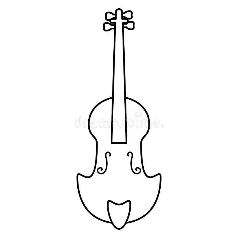 Fiddle Outline Stock Illustrations – 880 Fiddle Outline Stock ...