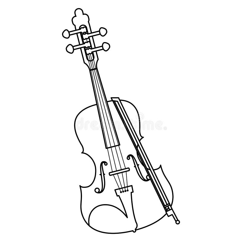 Fiddle Instrument Musical Icon Stock Vector - Illustration of ...