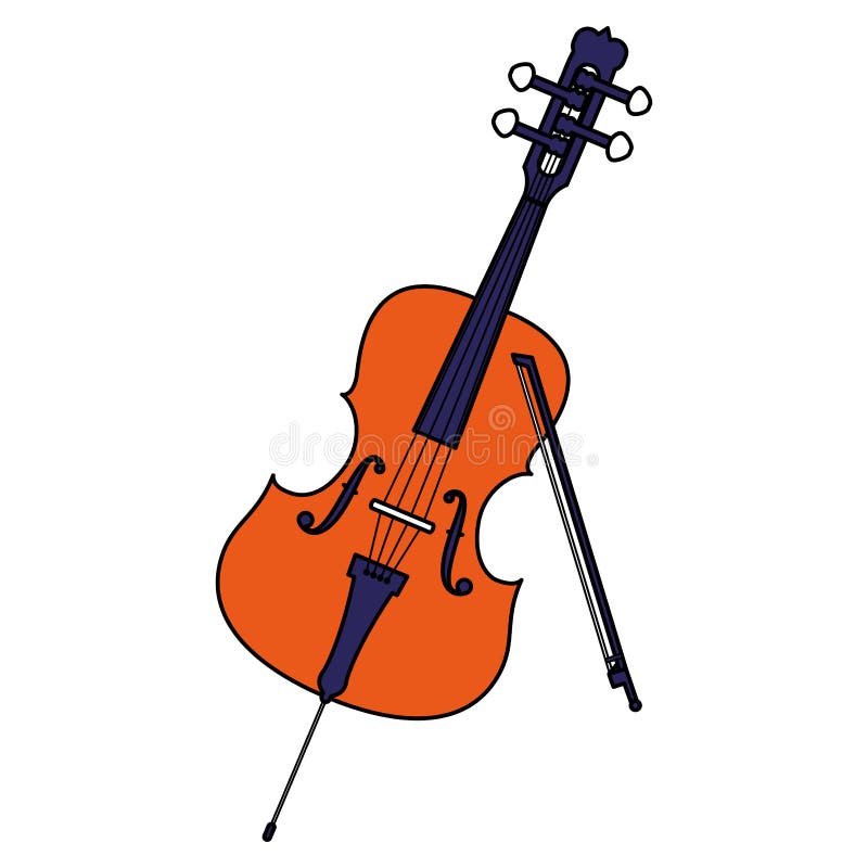 Fiddle Instrument Musical Icon Stock Vector - Illustration of graphic ...