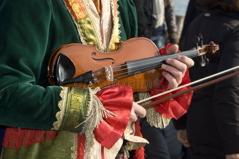 Fiddle - Mask from Venice Carnival Stock Image - Image of color, fiddle ...