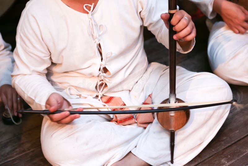 Fiddle in a Traditional Thai Musical Band Stock Photo - Image of design ...