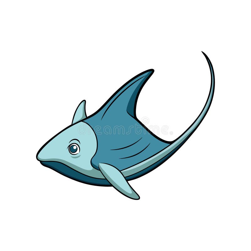 Fiddler Ray with Vibrant Realistic Features Stock Image - Illustration ...