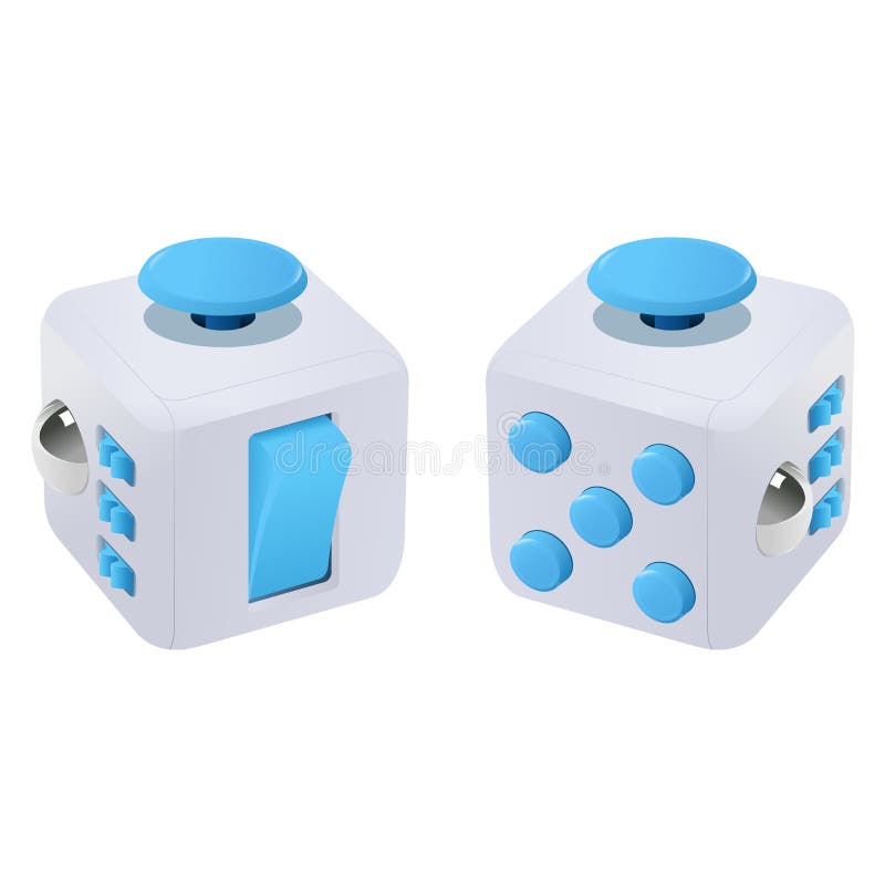 Fidget Cube Vector Illustration Stock Vector - Illustration of bearing ...