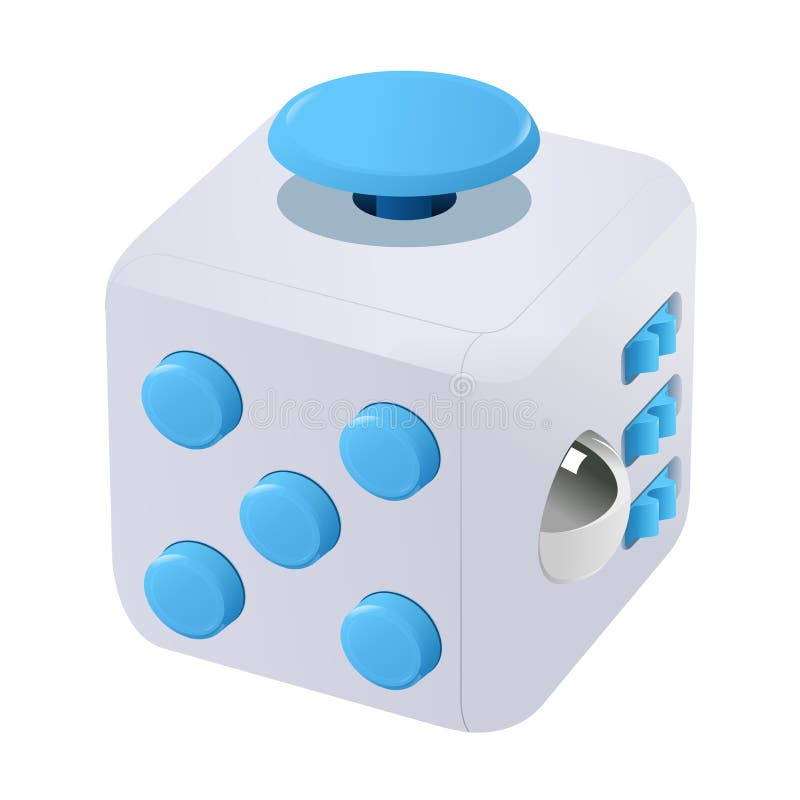 Fidget cube illustration stock illustration. Illustration of bearing ...