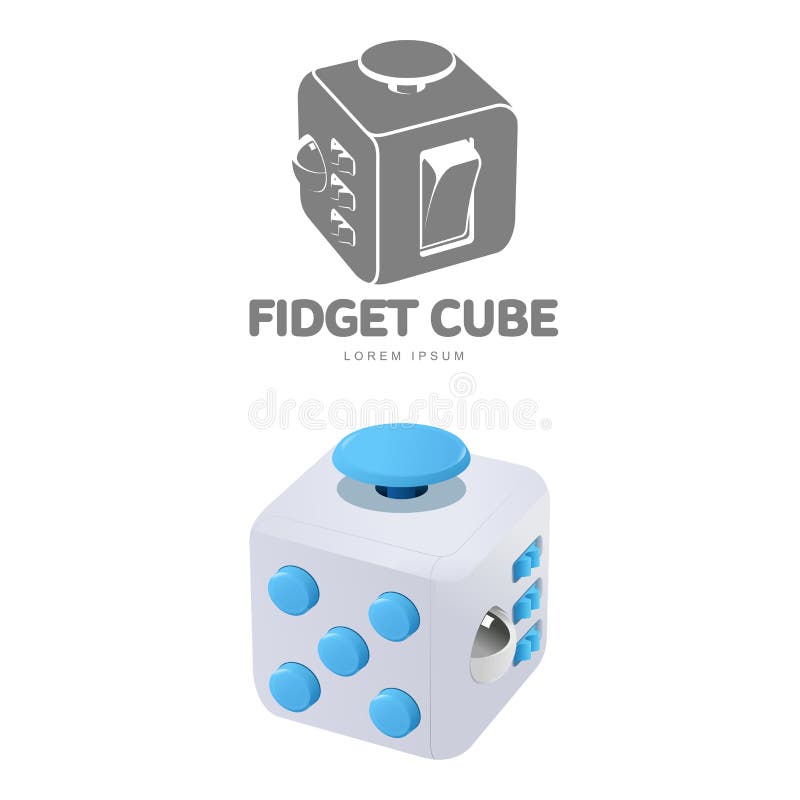 Fidget cube illustration stock illustration. Illustration of alloy ...
