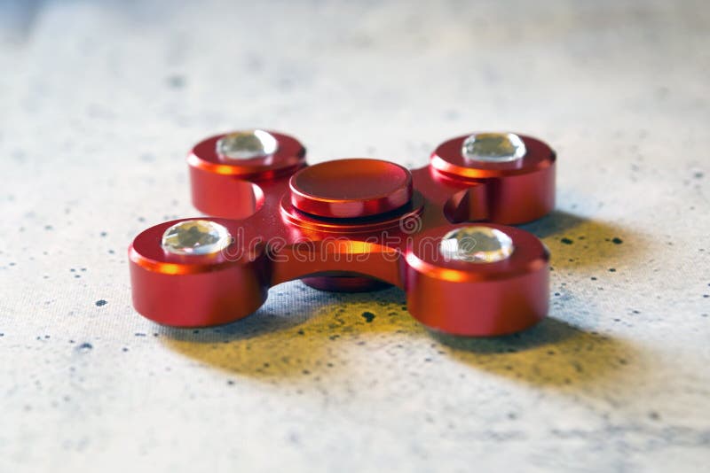 Fidget Finger Spinners Stress, Anxiety Relief Toy Stock Image - Image ...