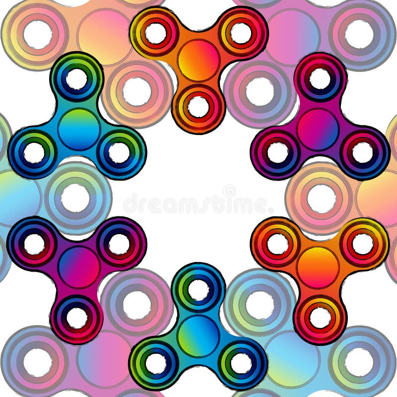 Fidget Hand Finger Spinner Stress Relieving, Colorful Toy for Removing ...