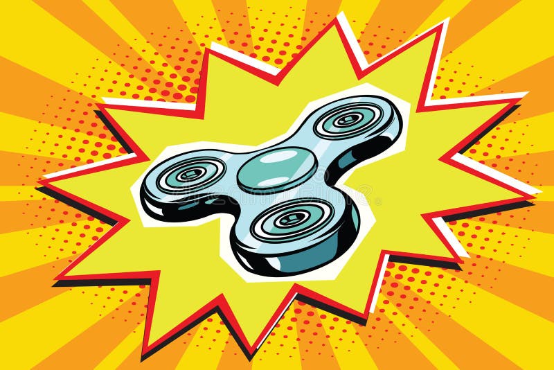 Fidget hand spinner stock vector. Illustration of precision - 95191986
