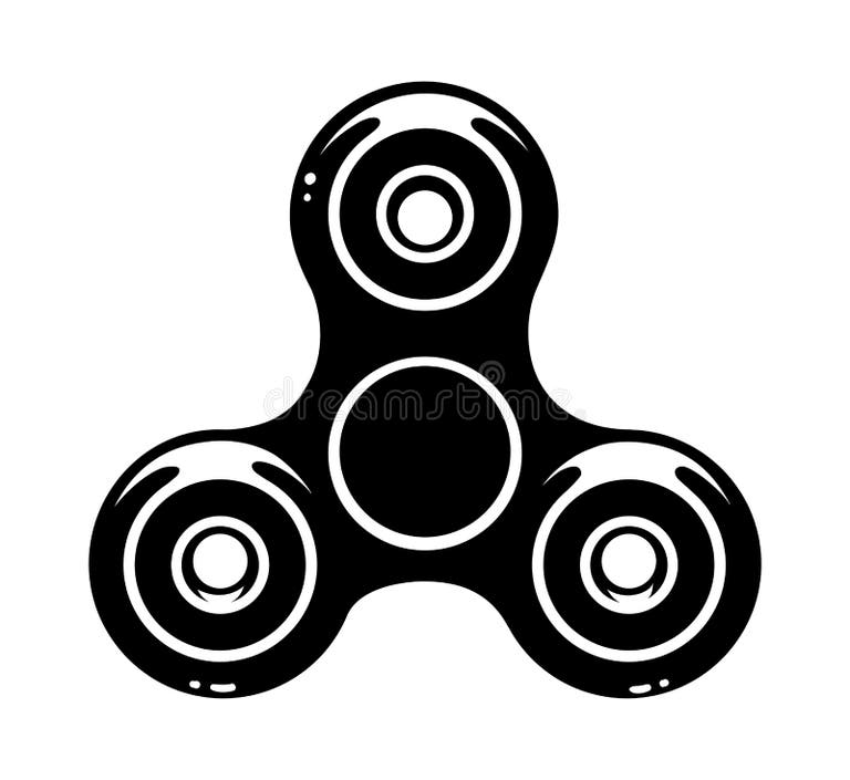 White Fidget Spinner Icon Stock Illustrations – 1,550 White Fidget ...