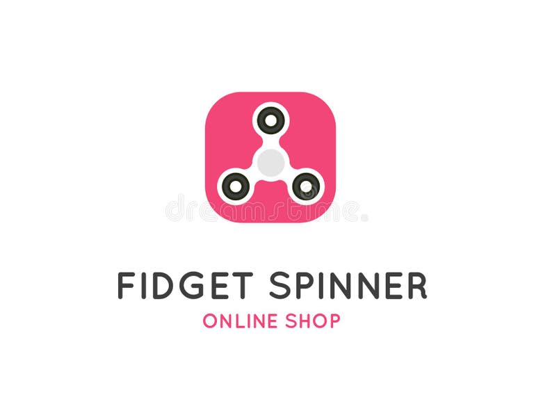 Fidget Spinner Flat Illustration Logo Stock Vector - Illustration of ...