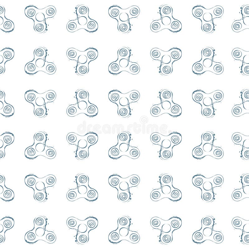 Fidget Spinner Hand Drawing Illustration and Lettering Calligraphy ...