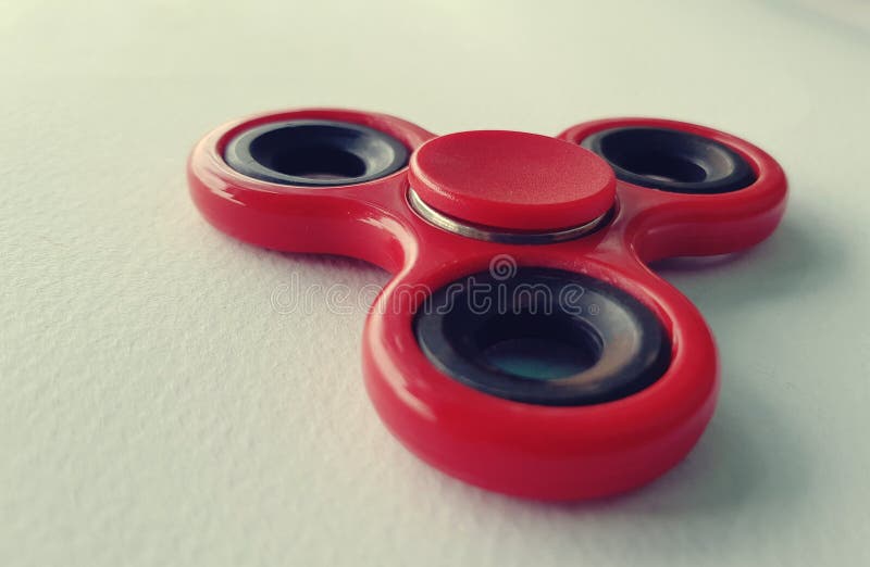 Fidget Spinner Hobby Device in White Background, Stock Image - Image of ...