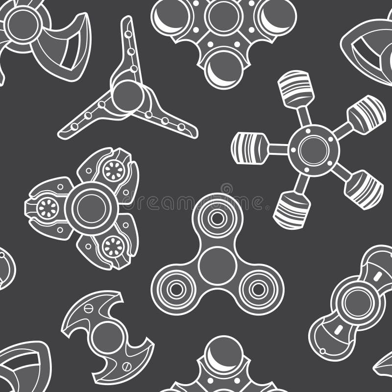 Fidget spinner pattern stock vector. Illustration of endless - 96206964