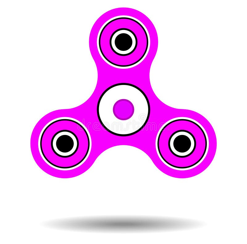 Fidget Spinner Toy Vector Illustration Stock Vector - Illustration of ...