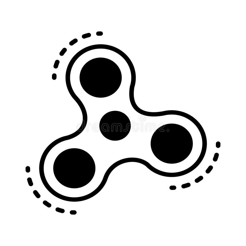 Fidget Spinner Vector Design, Toy for Stress Relief, Tri Bar Spinner ...