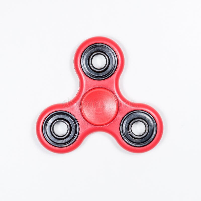 Fidget Spinner on White Background Stock Image - Image of steel ...