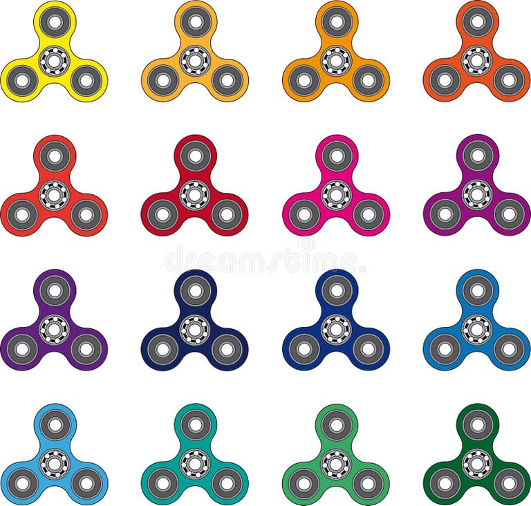 Fidget spinners stock vector. Illustration of precision - 94897871