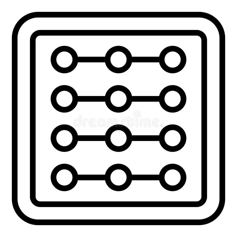 Fidget Toy Icon Outline Vector. Pop Game Stock Vector - Illustration of ...