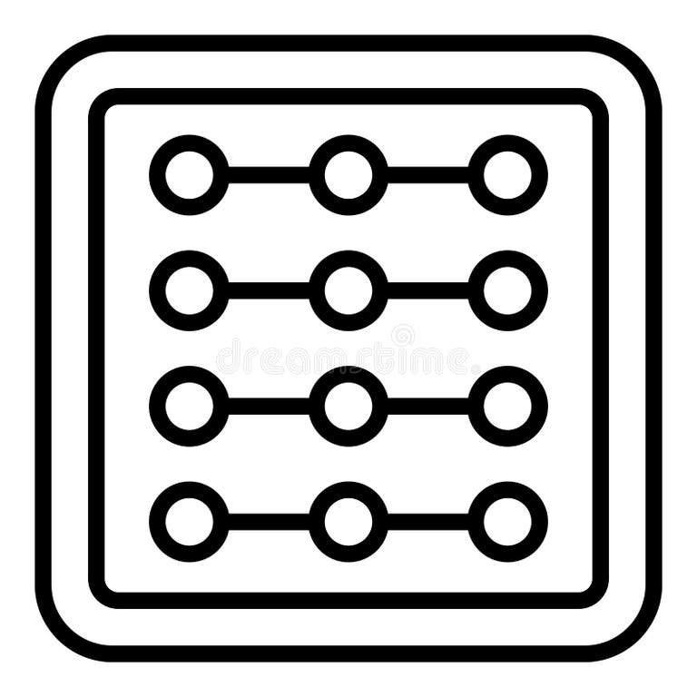 Fidget Toy Icon Outline Vector. Pop Game Stock Vector - Illustration of ...