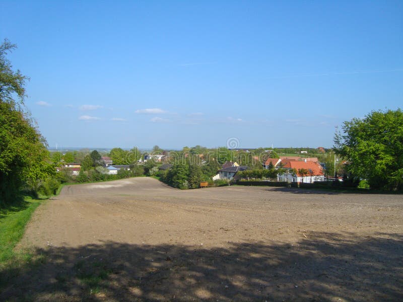 A Field in Aalborg in Denmark Stock Photo - Image of scenic, tree ...