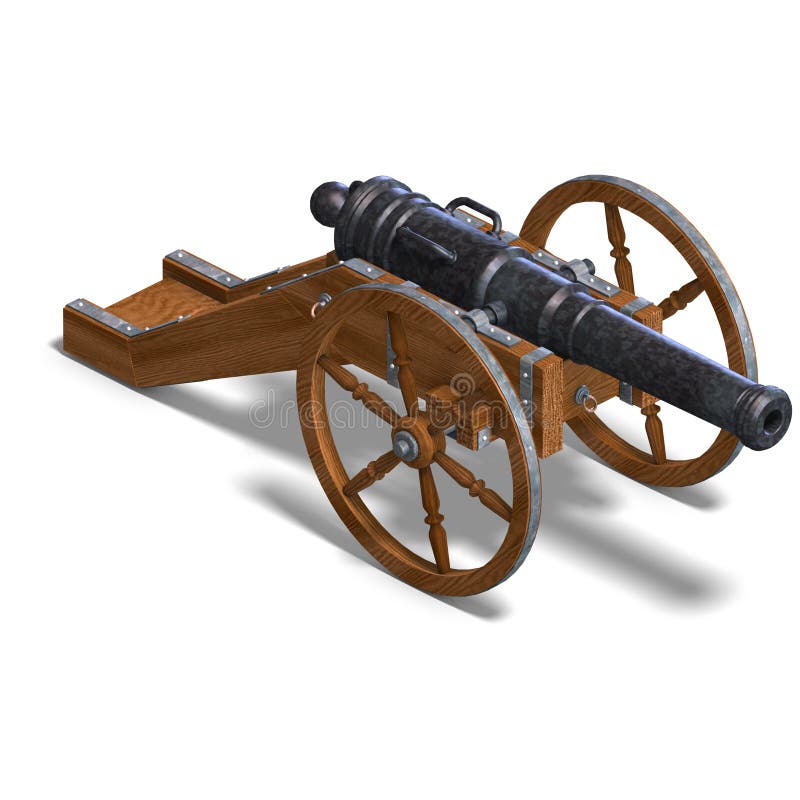Field artillery cannon stock illustration. Illustration of battle ...