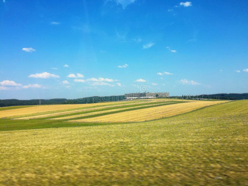 Field and Blue Sky in Czech Republic Stock Image - Image of view, rural ...