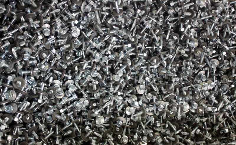 Field Bolts Texture Background Close Up Flat Lay Stock Image - Image of ...