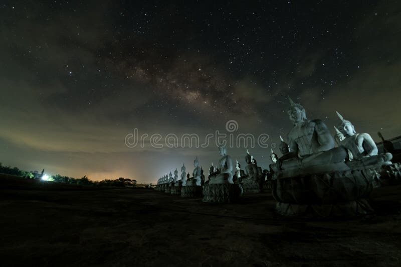 Field of Buddha Image stock photo. Image of landscape - 142114350