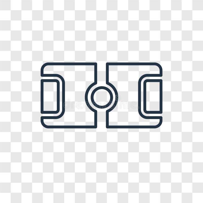 Field Concept Vector Linear Icon Isolated on Transparent Background ...