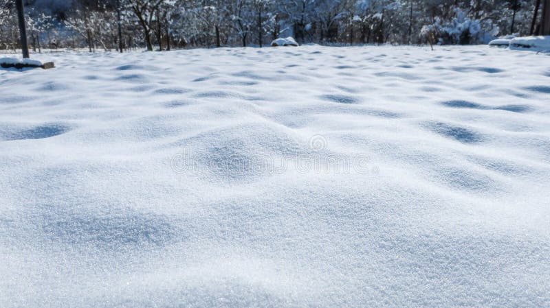 Field Covered with Snow, Top View Stock Photo - Image of grains, blue ...
