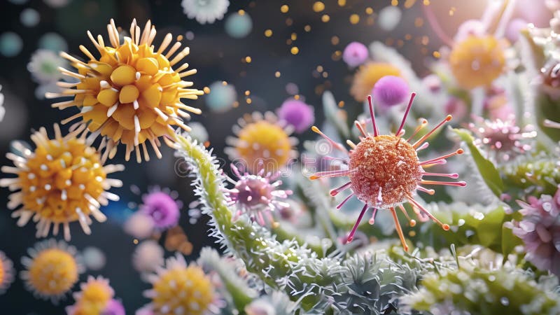 A Field of Dendritic Cells Displaying a Wide Variety of Surface ...