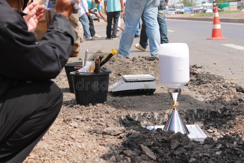 Field density test editorial photo. Image of avenue - 100584156