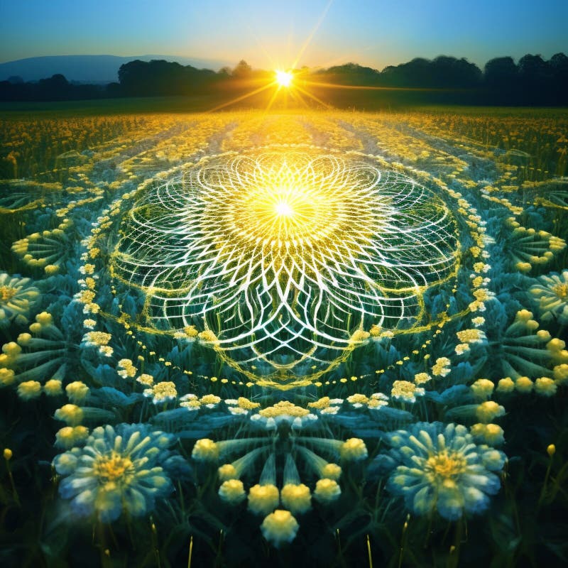 Field of Enchantment: Crop Circle Magic Unleashed Stock Image - Image ...