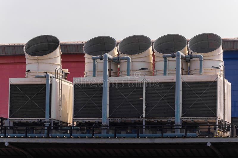 Field Erected Cooling Tower (FEP) Used for Cooling the Circulating ...