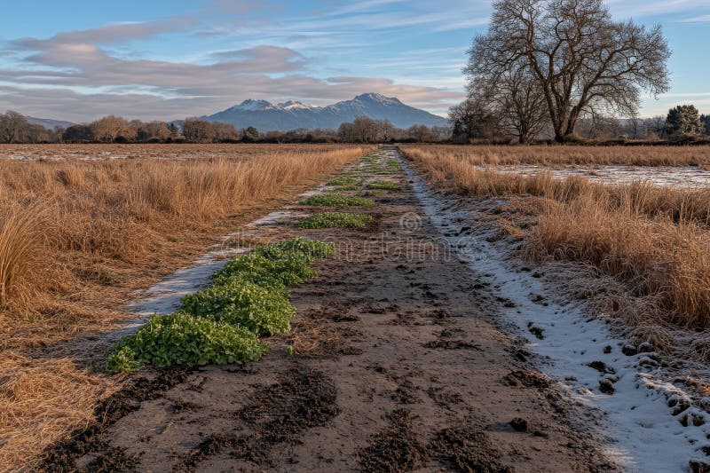 Field Erosion Causing Harm To Soil and Plants Stock Image - Image of ...