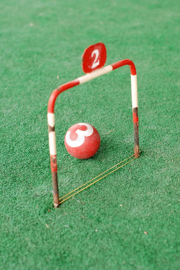 Croquet game stock image. Image of nature, grass, outdoor - 30013835