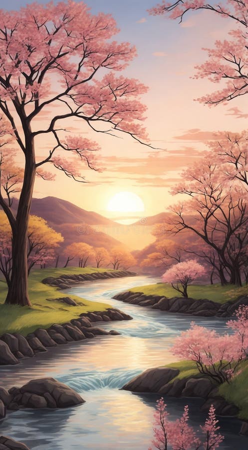 Field and the Forest, Fantastic Landscape Scene, Scenic View of Field ...